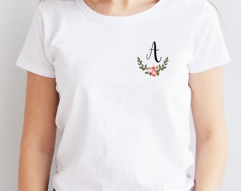 Custom tshirt women hand embroidered t-shirt custom order | Etsy