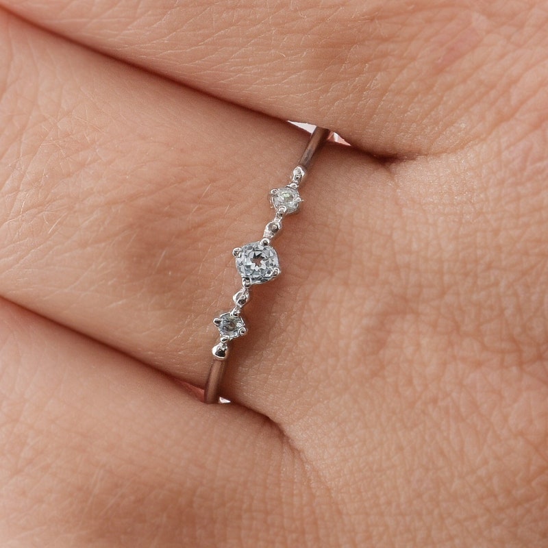 Small Stone Ring - Etsy