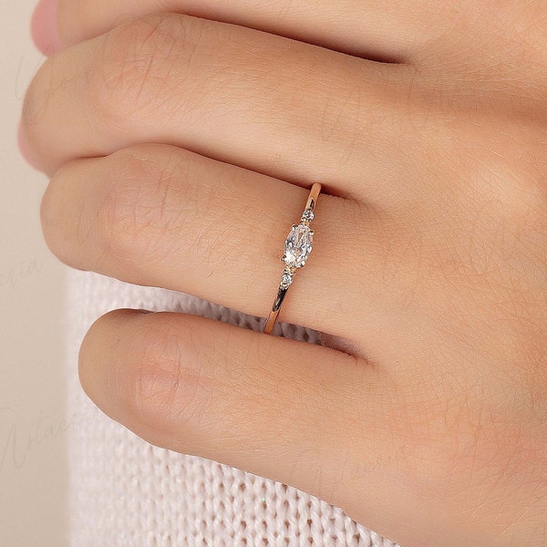 Tiny Engagement Ring - Etsy
