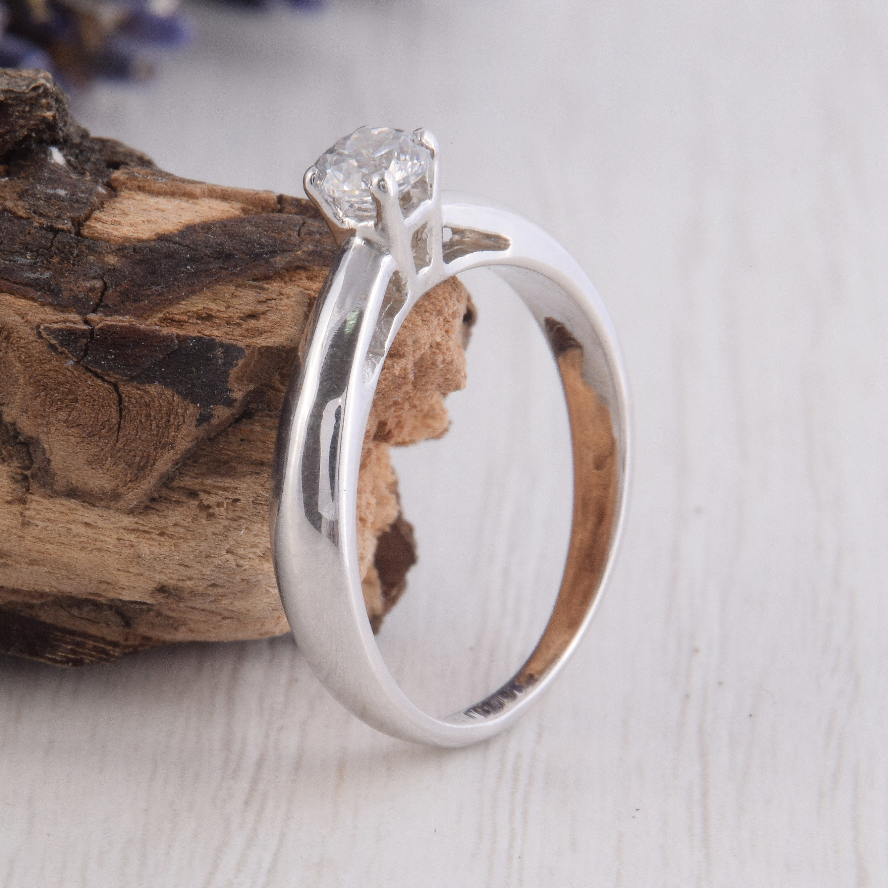 Womens Simple Promise Ring Dainty Promise Ring Silver | Etsy