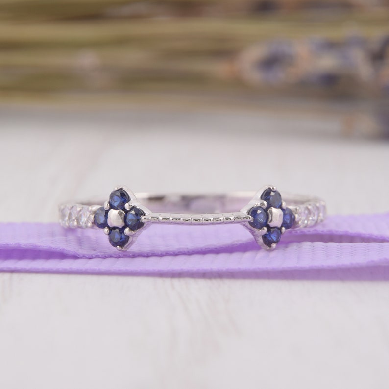 Dainty Ring Tiny Ring Sapphire Ring Blue Sapphire Ring - Etsy