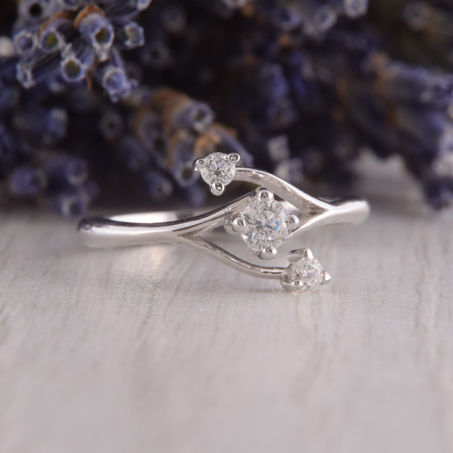 Silver Dainty Promise Ring for Her Womens Promise Ring Art - Etsy