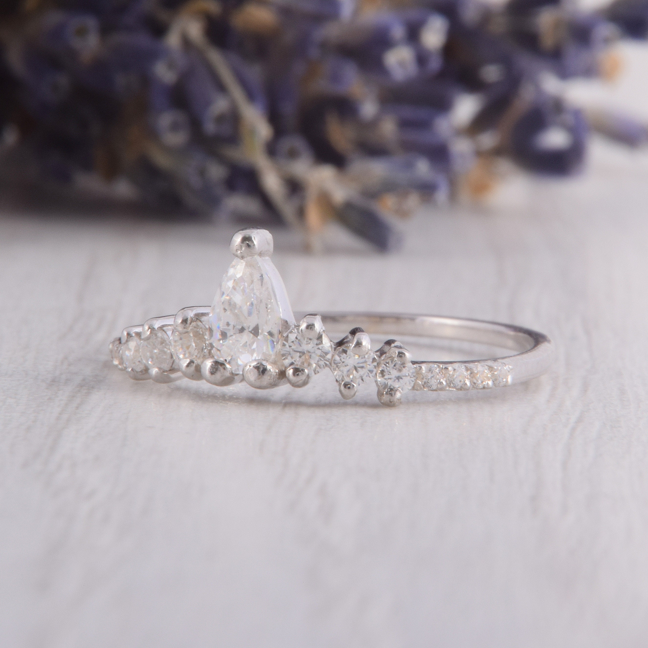 925 sterling silver antique style art deco curved crown | Etsy