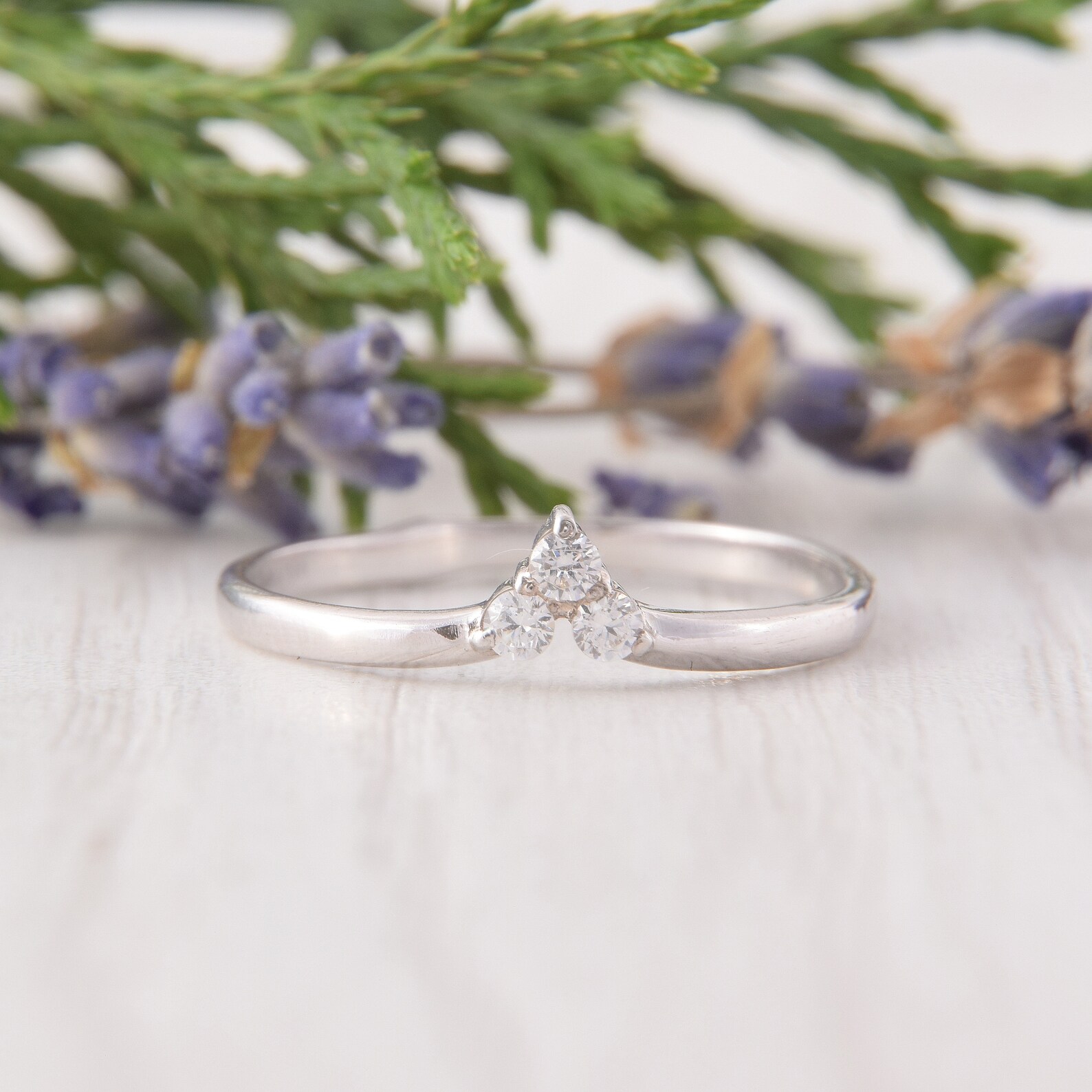 Small Curved Wedding Band Silver Wedding Band Womens Wedding - Etsy