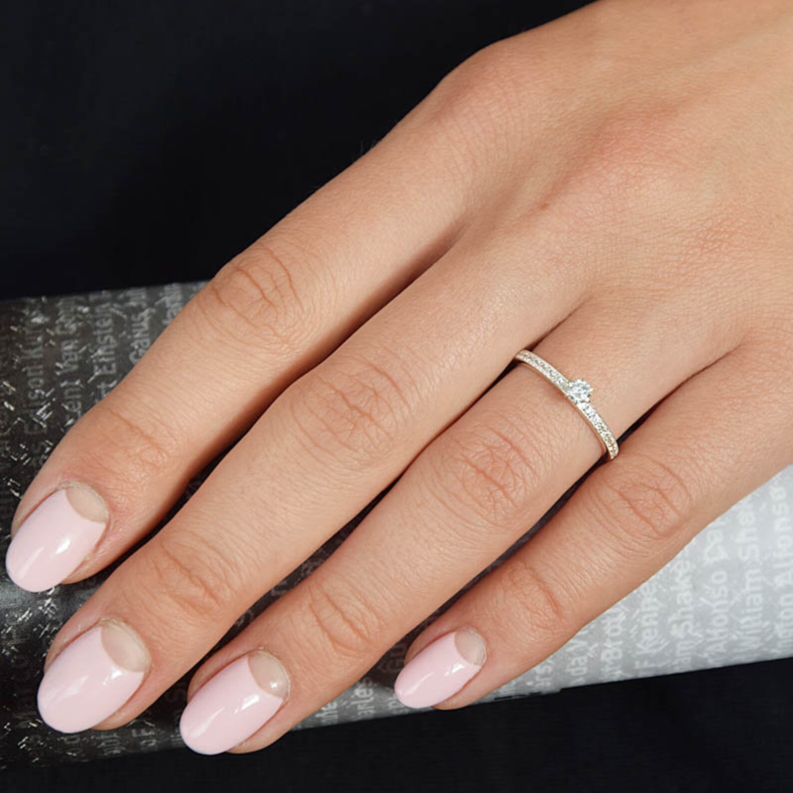 White Topaz Ring Silver Ring Women Silver Ring for Her - Etsy