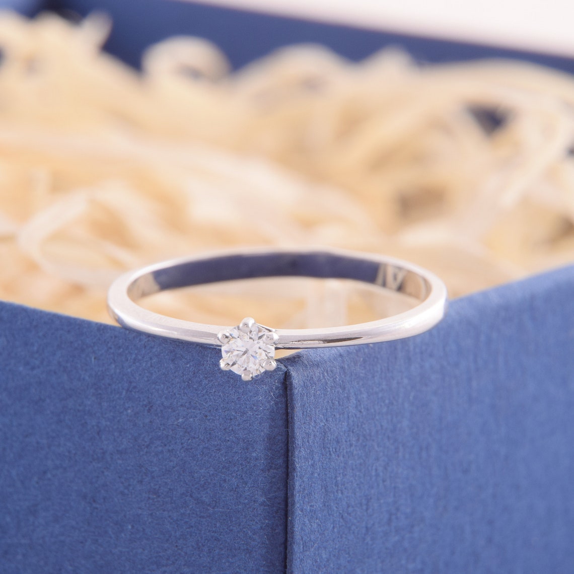 Small Minimalist Womens Silver Ring Delicate Promise Ring - Etsy