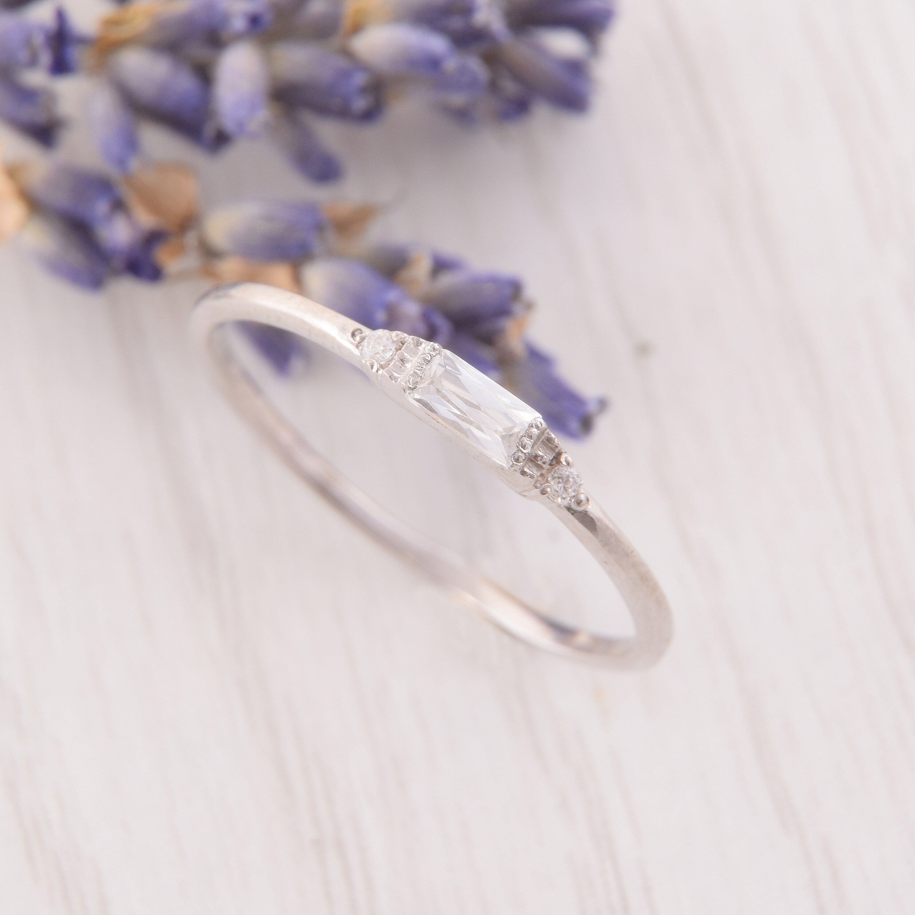 Women silver ring Promise ring for her Women promise ring | Etsy