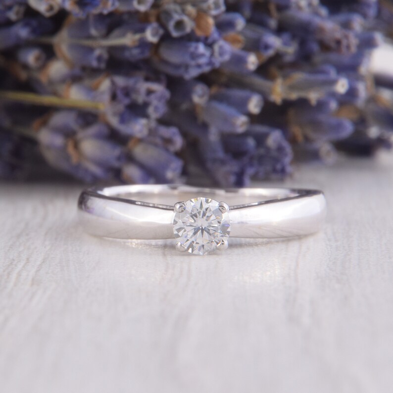 Womens Simple Promise Ring Dainty Promise Ring Silver - Etsy