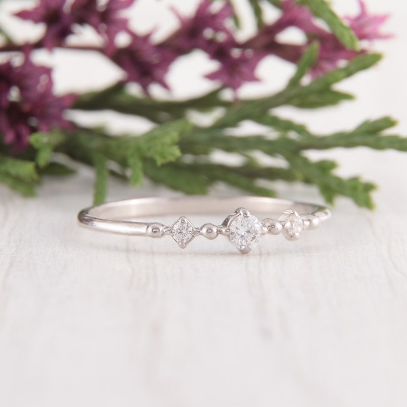 Small Minimalist Womens Silver Ring Unique Womens Silver - Etsy