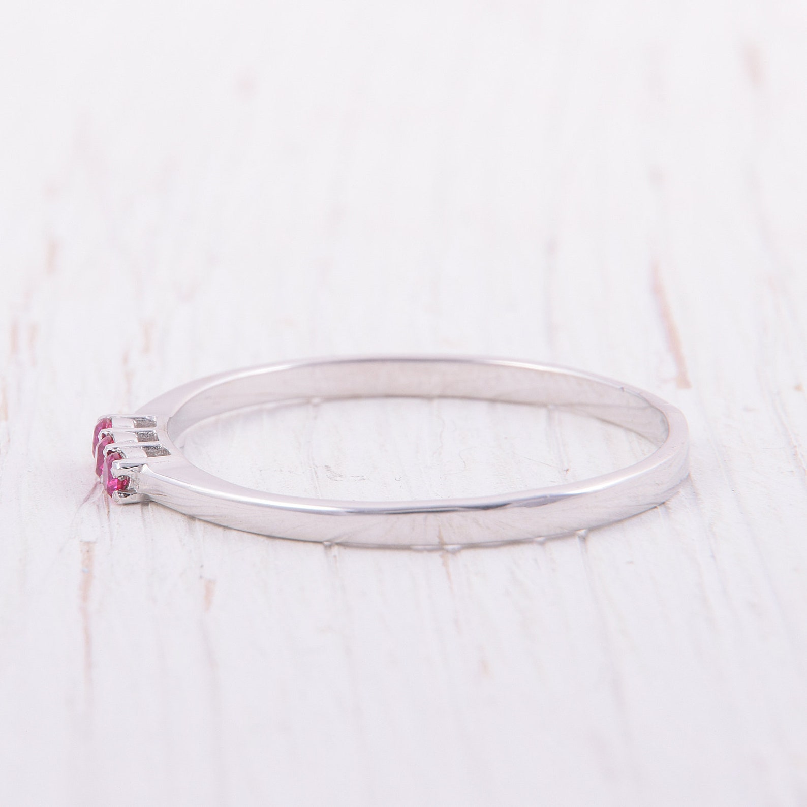 Small Minimalist Ruby Ring Delicate Ruby Ring Dainty Ruby - Etsy