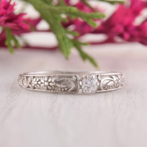 Unique Womens Promise Ring Silver Promise Ring for Her - Etsy
