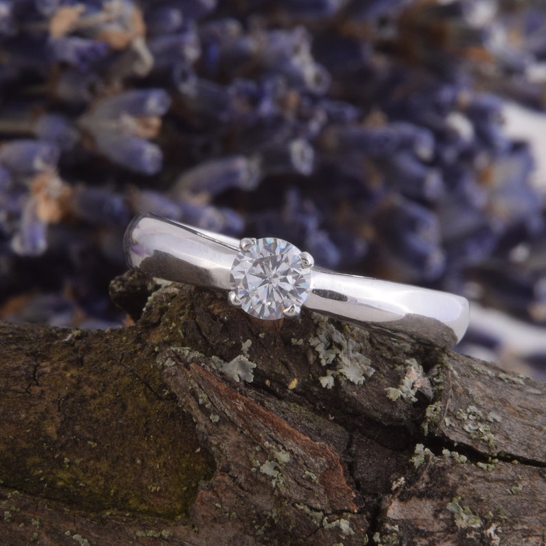 Womens Simple Promise Ring Dainty Promise Ring Silver - Etsy