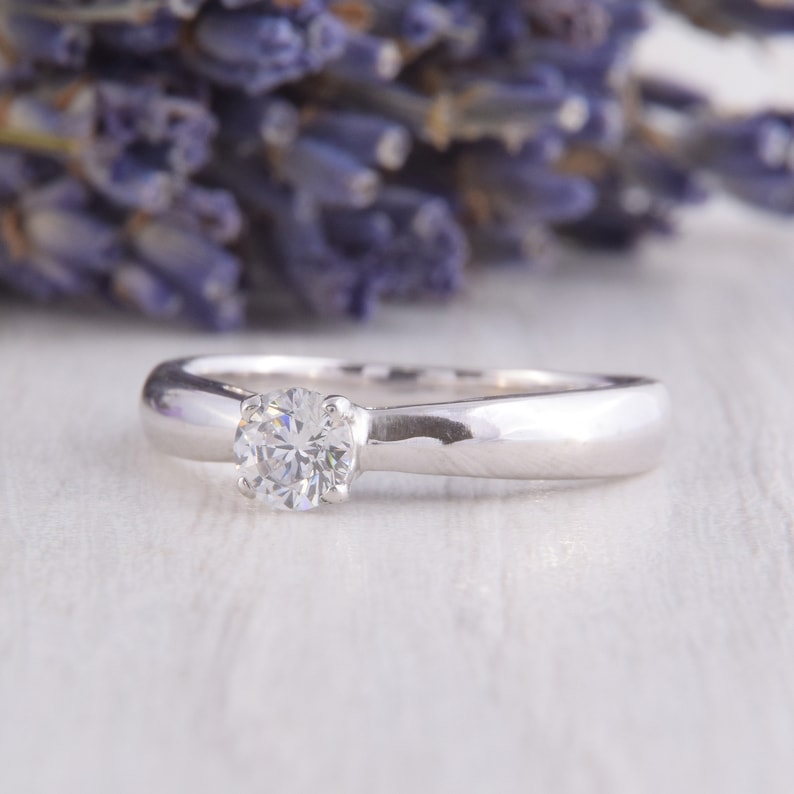 Womens Simple Promise Ring Dainty Promise Ring Silver - Etsy