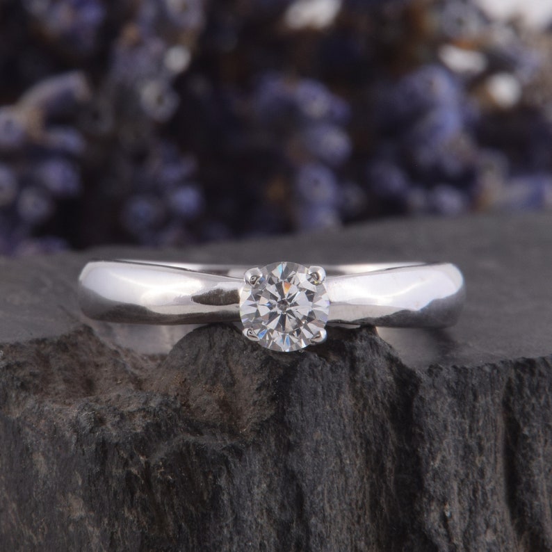 Womens Simple Promise Ring Dainty Promise Ring Silver - Etsy