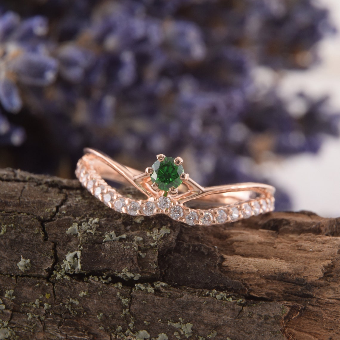 Dainty Emerald Promise Ring Womens Emerald Ring Antique | Etsy