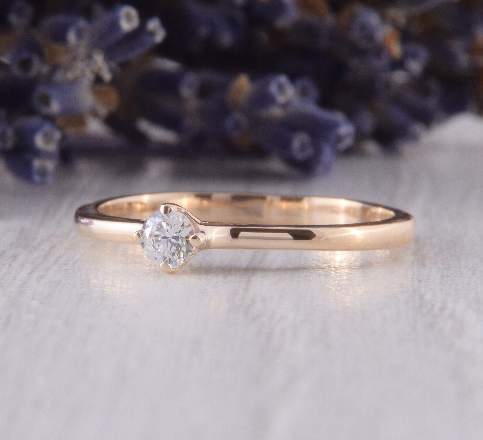 Promise ring gold Yellow gold ring Engagement ring | Etsy