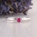 Womens Dainty Ruby Ring Ruby Sterling Silver Ring Small Ruby - Etsy