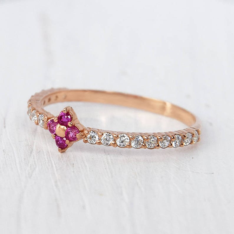 Ruby Engagement Ring Ruby Ring Gold Rose Gold Engagement | Etsy