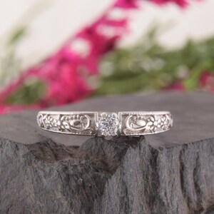 Unique Womens Promise Ring Silver Promise Ring for Her - Etsy