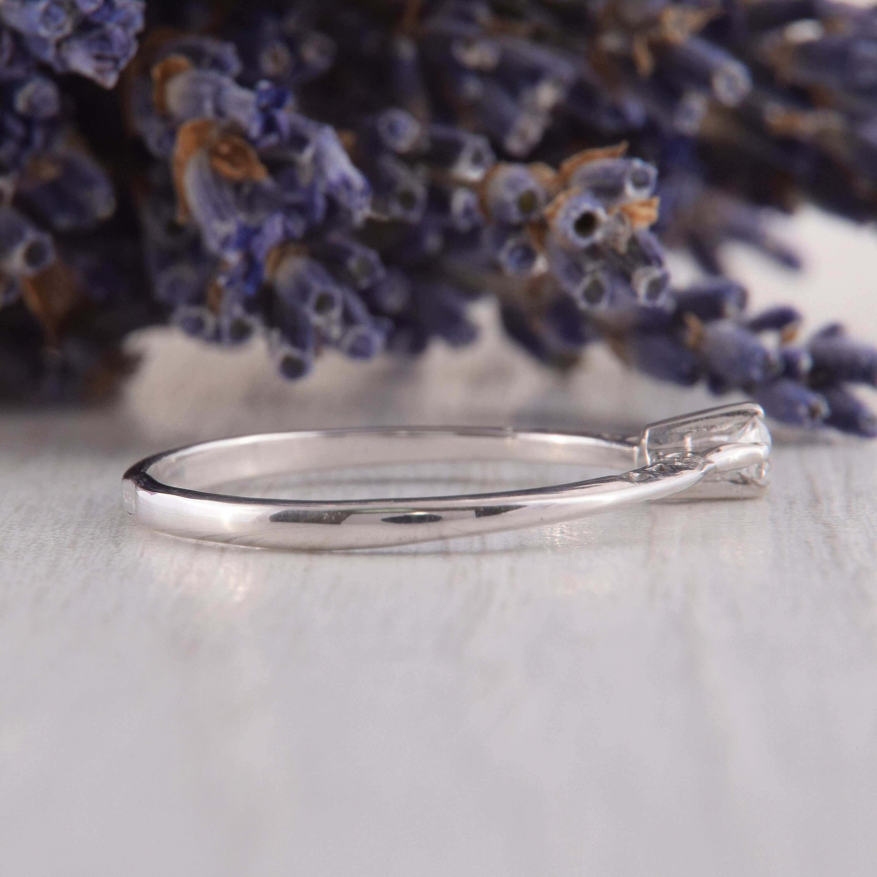 Small Minimalist Womens Promise Ring Womens Dainty Silver | Etsy