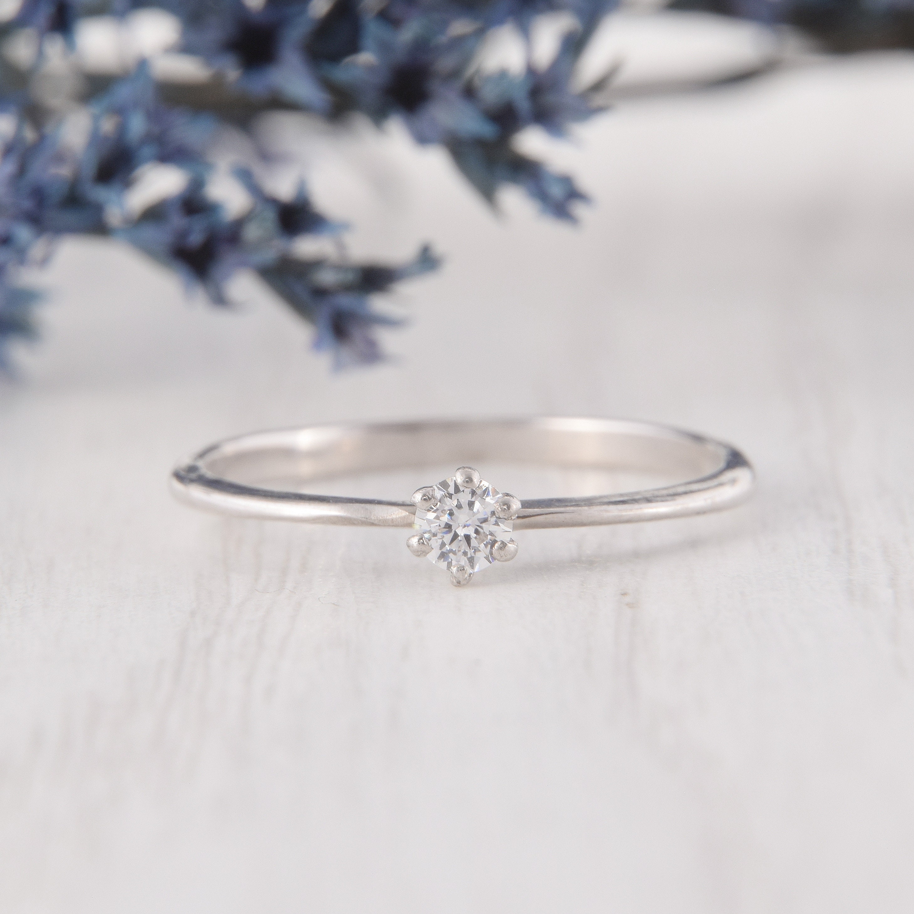 Small Minimalist Womens Silver Ring Delicate Promise Ring - Etsy Canada
