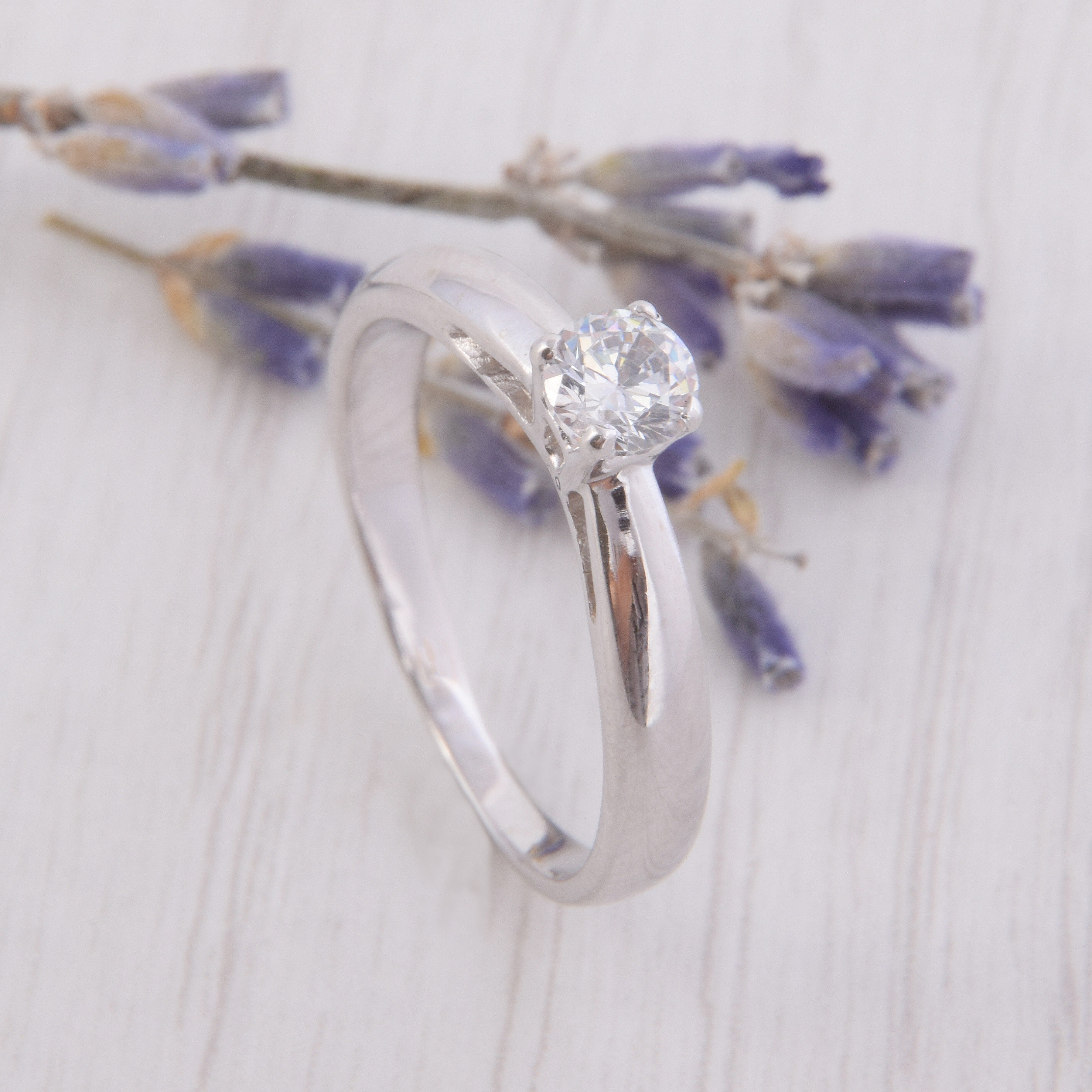 Womens Simple Promise Ring Dainty Promise Ring Silver | Etsy