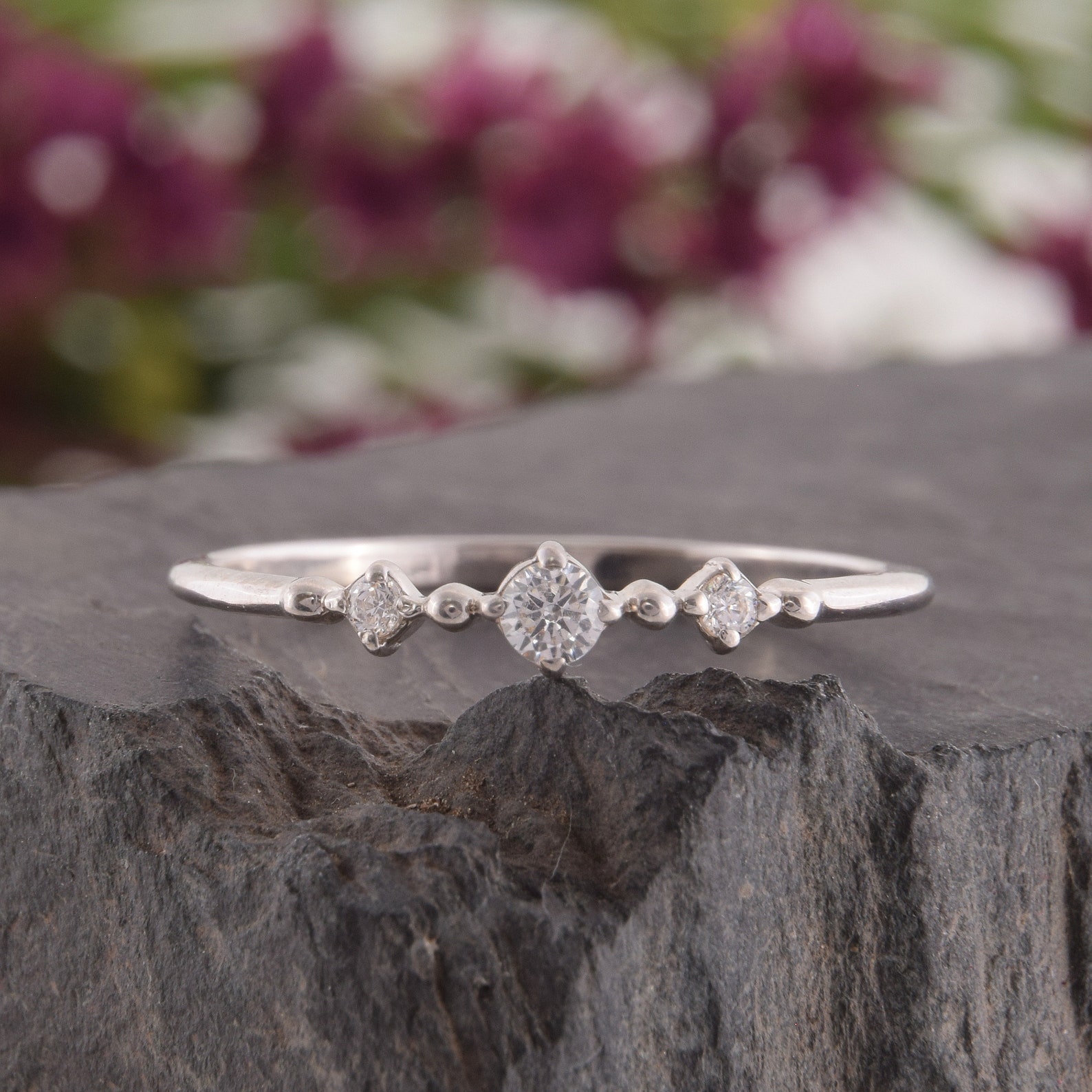 Small Minimalist Womens Silver Ring Unique Womens Silver - Etsy