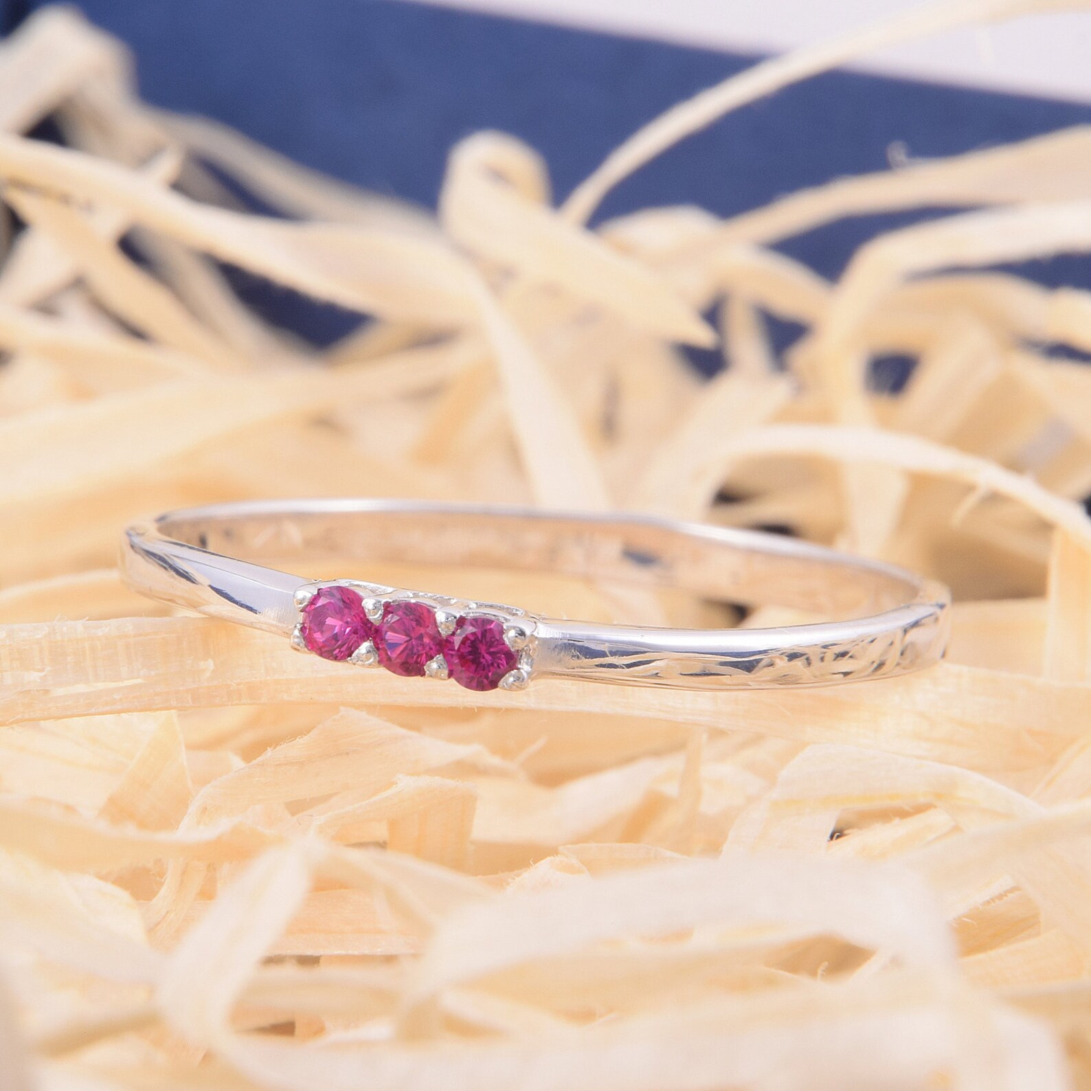 Small Minimalist Ruby Ring Delicate Ruby Ring Dainty Ruby - Etsy