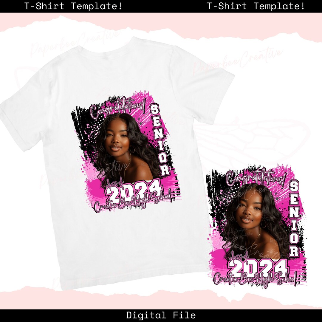 Graduation T-shirt Template. Grad T-shirt Design. Editable Grad T-shirt ...