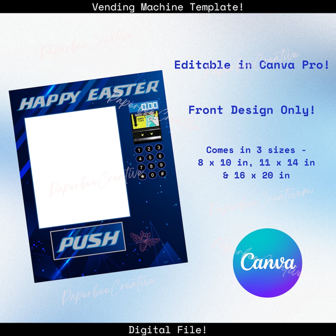 Vending Machine Template. Happy Easter Vending Machine. Easter Crafts ...