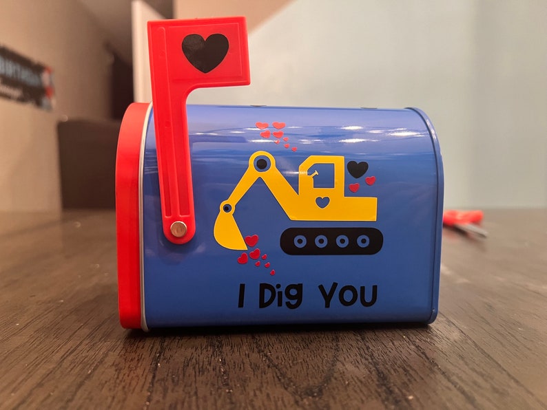 Valentines Day Mailbox BLUE, Kids Valentines Day Gift, Valentines Mail ...