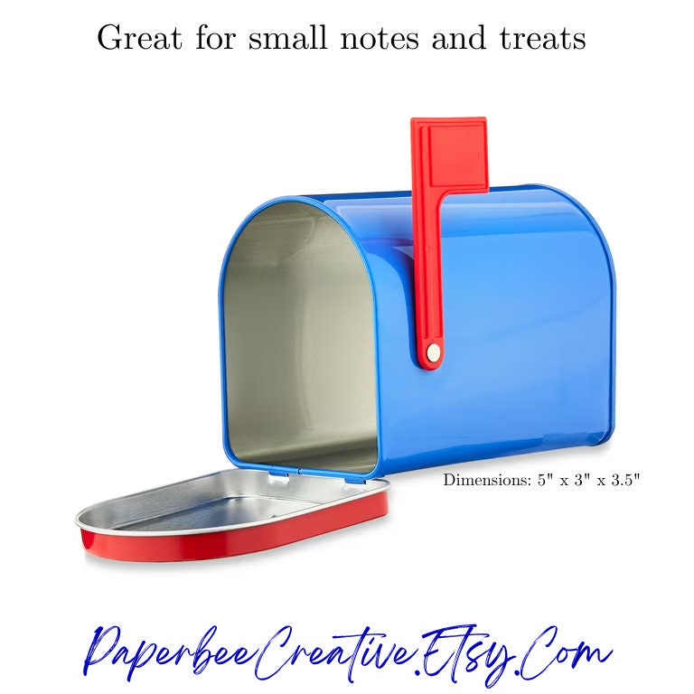 Valentines Day Mailbox BLUE, Kids Valentines Day Gift, Valentines Mail ...