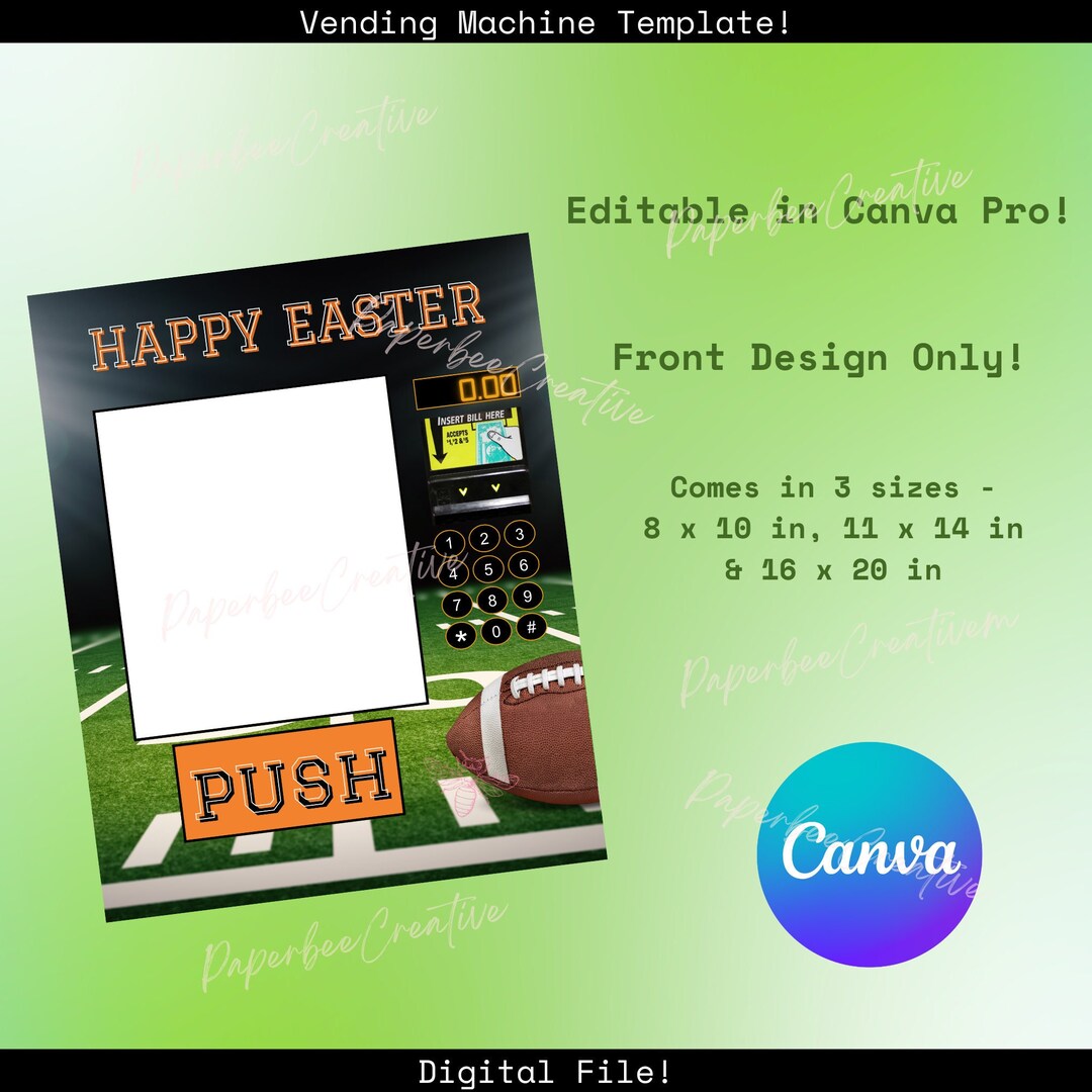 Vending Machine Template. Happy Easter Vending Machine. Easter Crafts ...