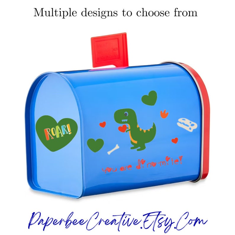 Valentines Day Mailbox BLUE, Kids Valentines Day Gift, Valentines Mail ...