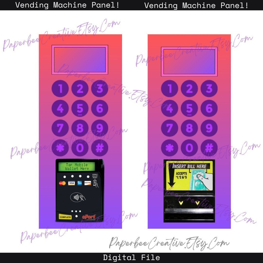 Vending Machine Payment Panel | Vending Machine Money Feeder - Etsy