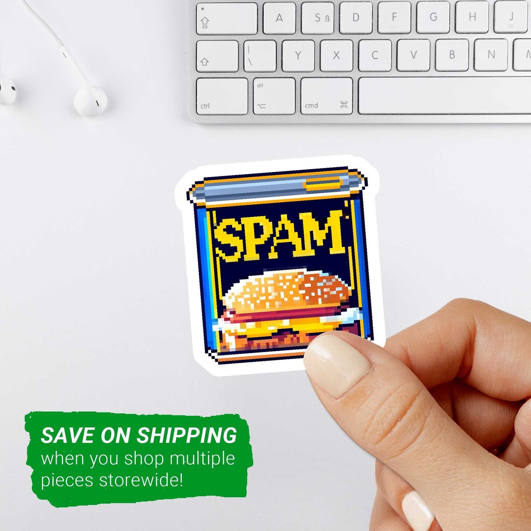 Spam Sticker Spam Can Art, Fun Spam Design, Spam Breakfast, Cartoon ...