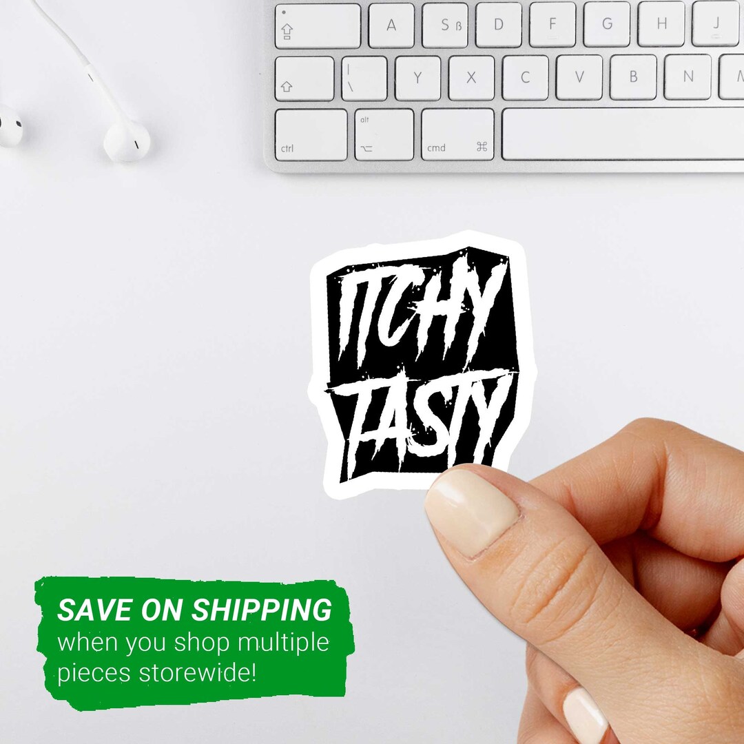 Itchy Tasty Sticker Resident Evil, Horror Game Reference, Iconic Phrase ...