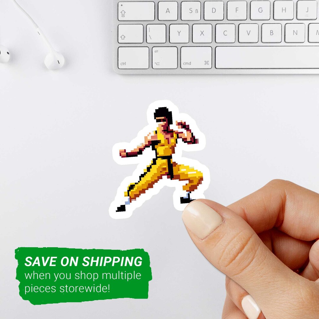 Bruce Lee Sticker Martial Arts, Kung Fu, Icon, Fighter, Legend, Movie ...