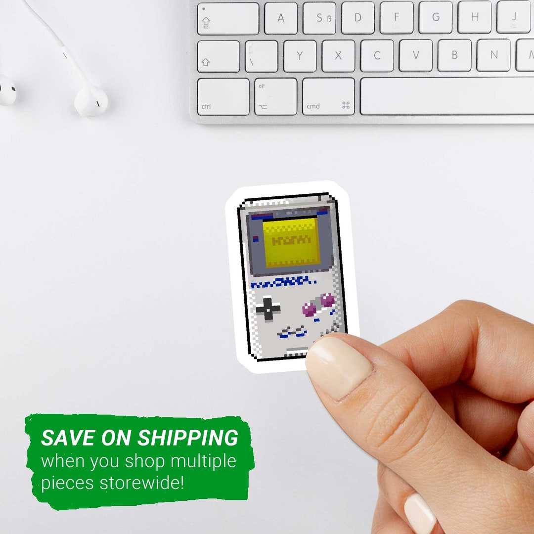 Game Boy Sticker Retro Gaming, Vintage Console, Classic Games ...