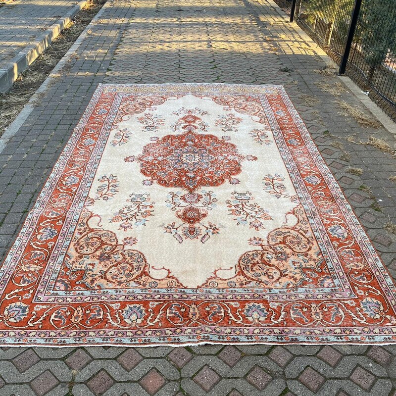 Large Vintage Rug - Etsy