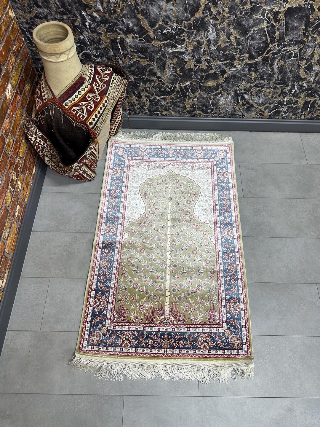 Prayer Mat,prayer, Turkish Prayer Mat, Silk Prayer Rug, Islamic Prayer ...