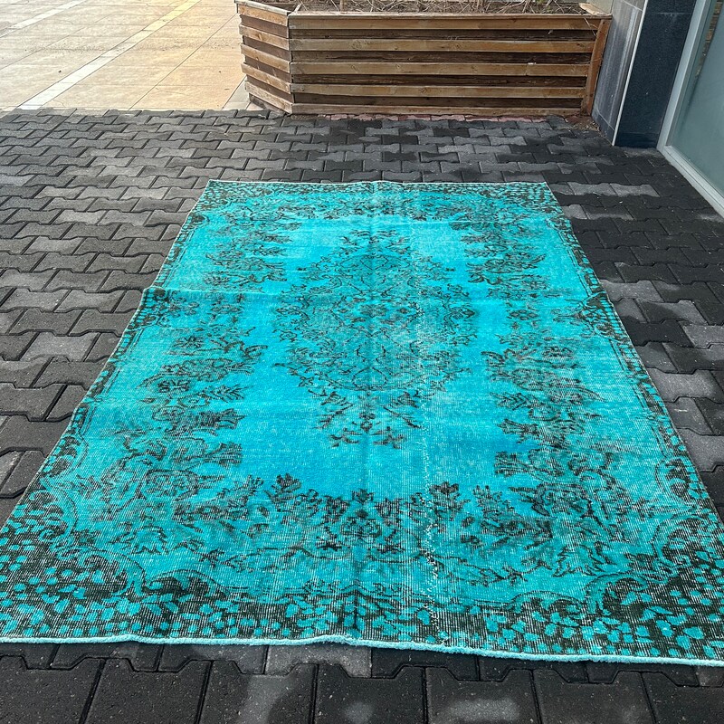 Turquoise Rug - Etsy