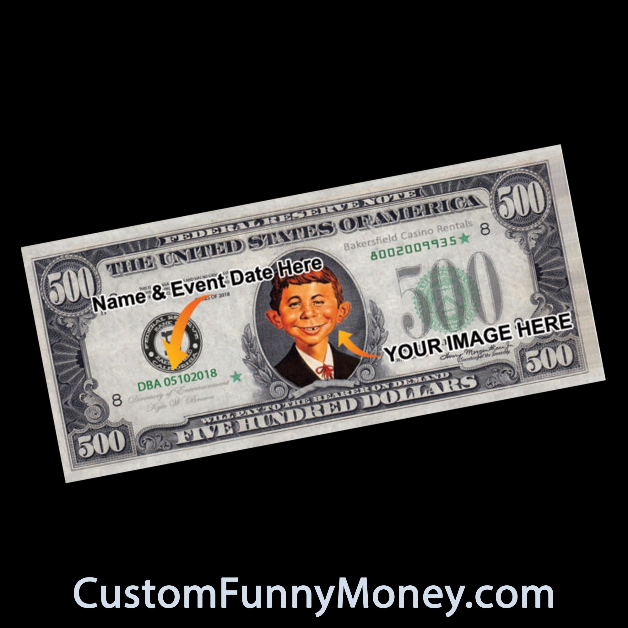 12 pack of our Custom Funny Money 500 Dollar Bill | Etsy