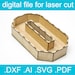3D Number 4 SVG • Laser Cut File • Gift Box SVG • Glowforge • Xtool D1 ...