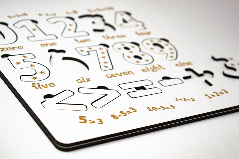 Laser Cut Files Numbers Sorter SVG Glowforge Project Cnc - Etsy Ireland