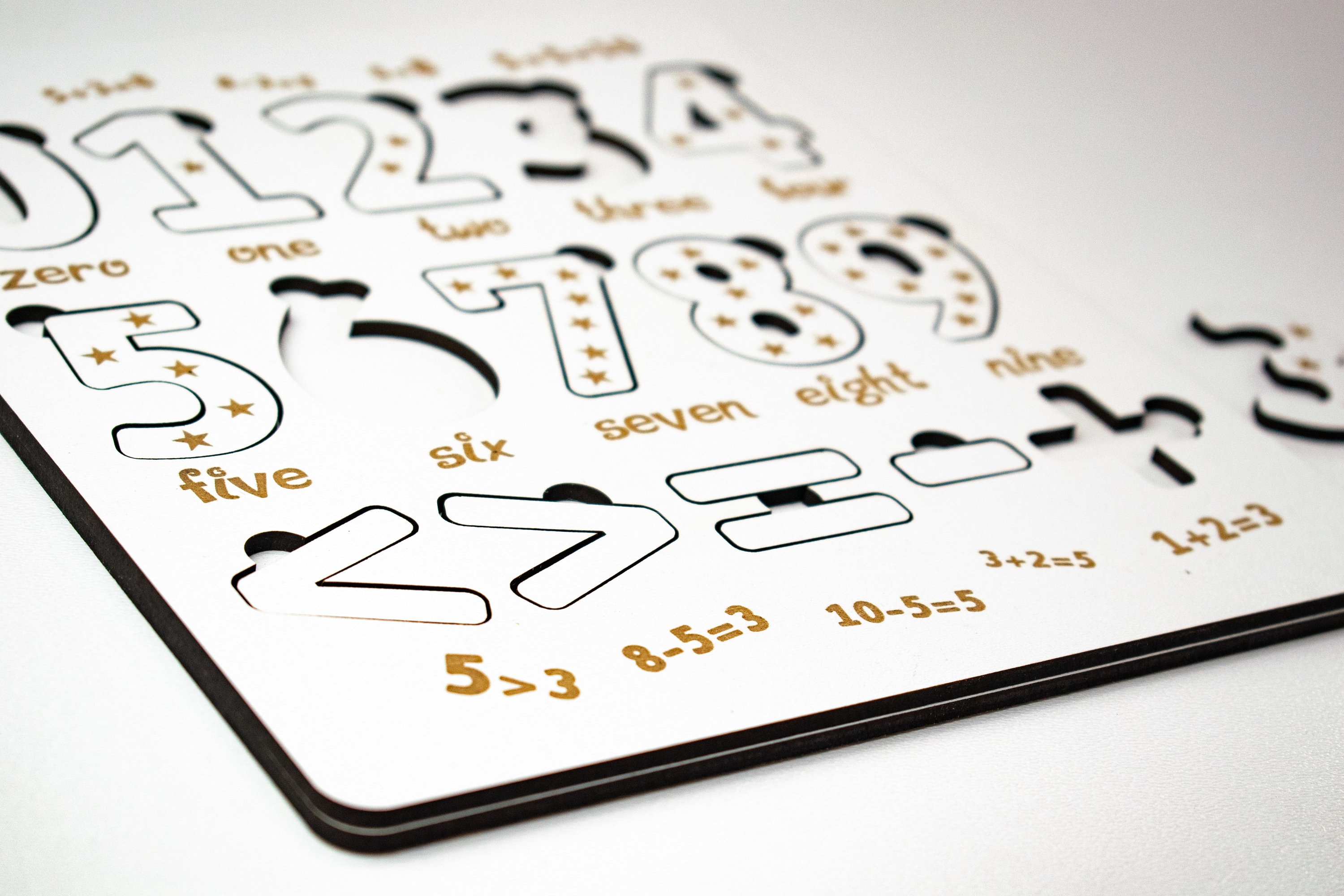 Laser Cut Files Numbers Sorter SVG Glowforge Project Cnc - Etsy UK