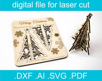3D Number 4 SVG Laser Cut File Gift Box SVG Glowforge Xtool D1 ...