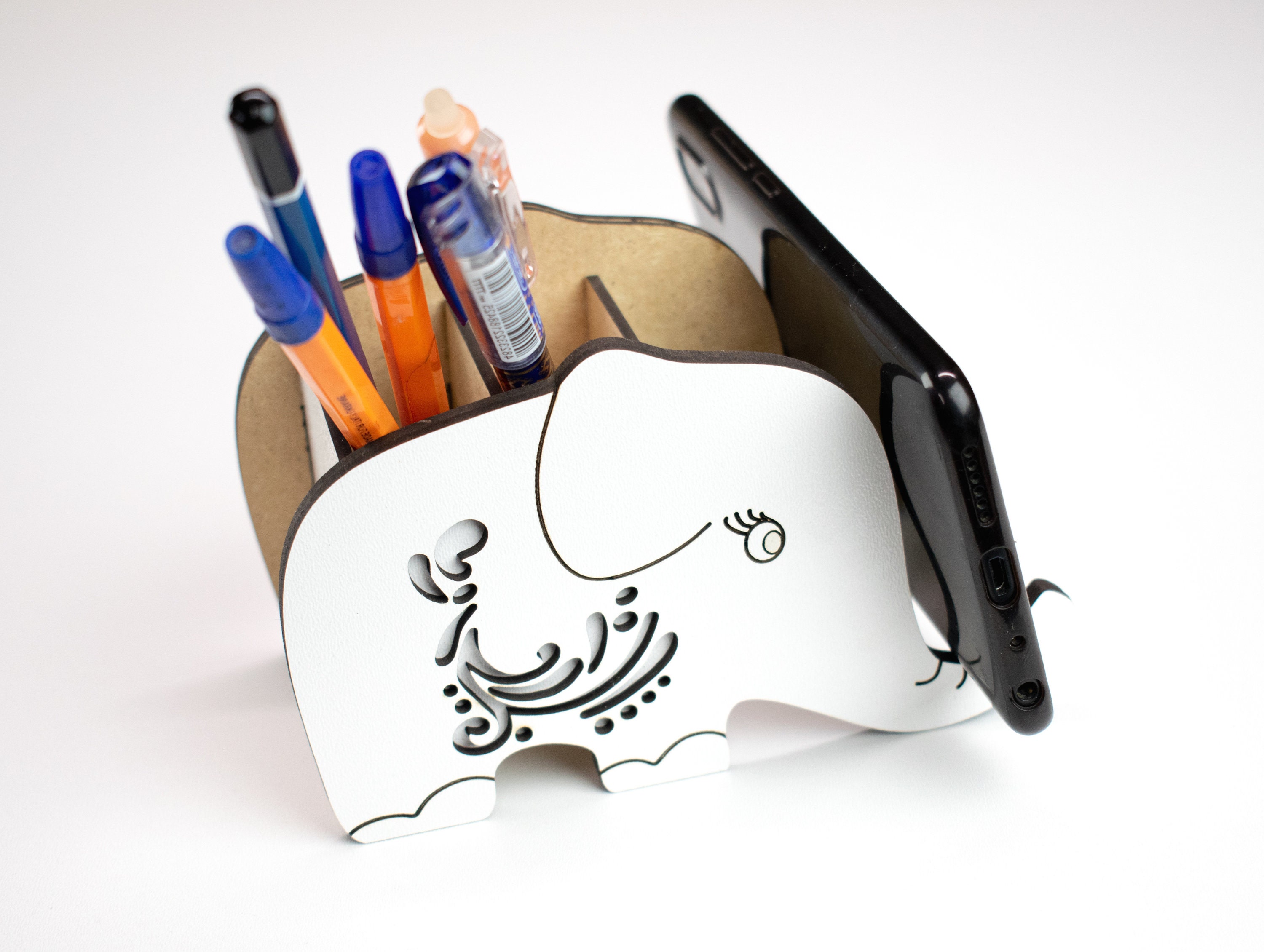 Phone Stand Laser Cut File Elephant Phone Holder SVG - Etsy