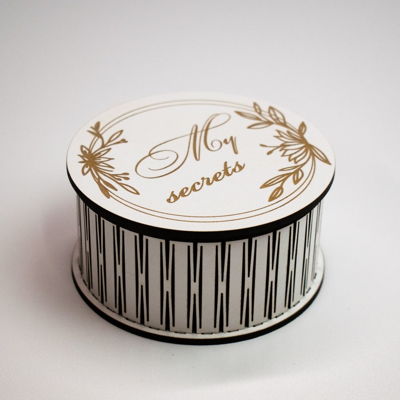 Laser Cut Files Round Box SVG Glowforge Files - Etsy