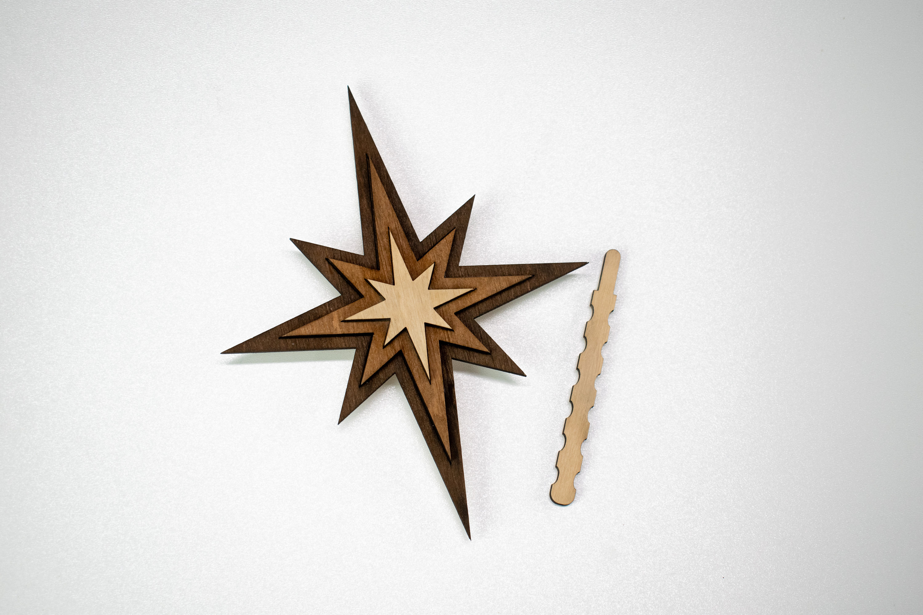 Christmas Tree Topper Star SVG Laser Cut File Glowforge - Etsy